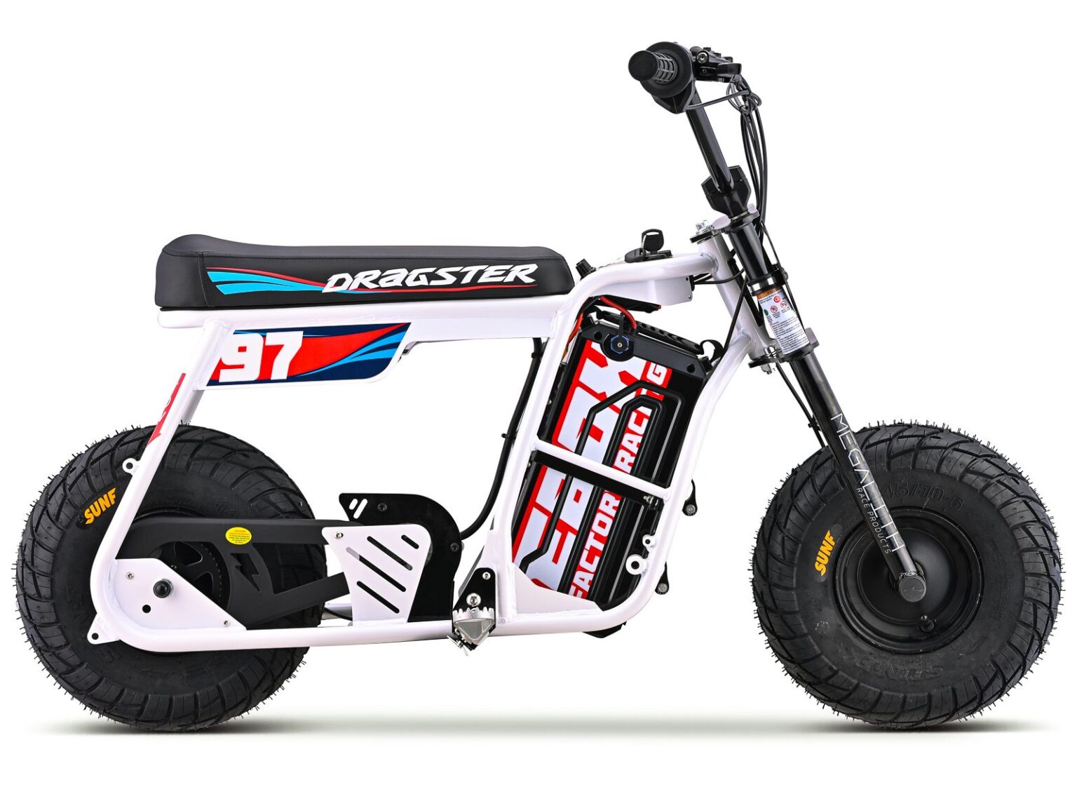 EBOX Dragster Electric Pit Bike – White SM