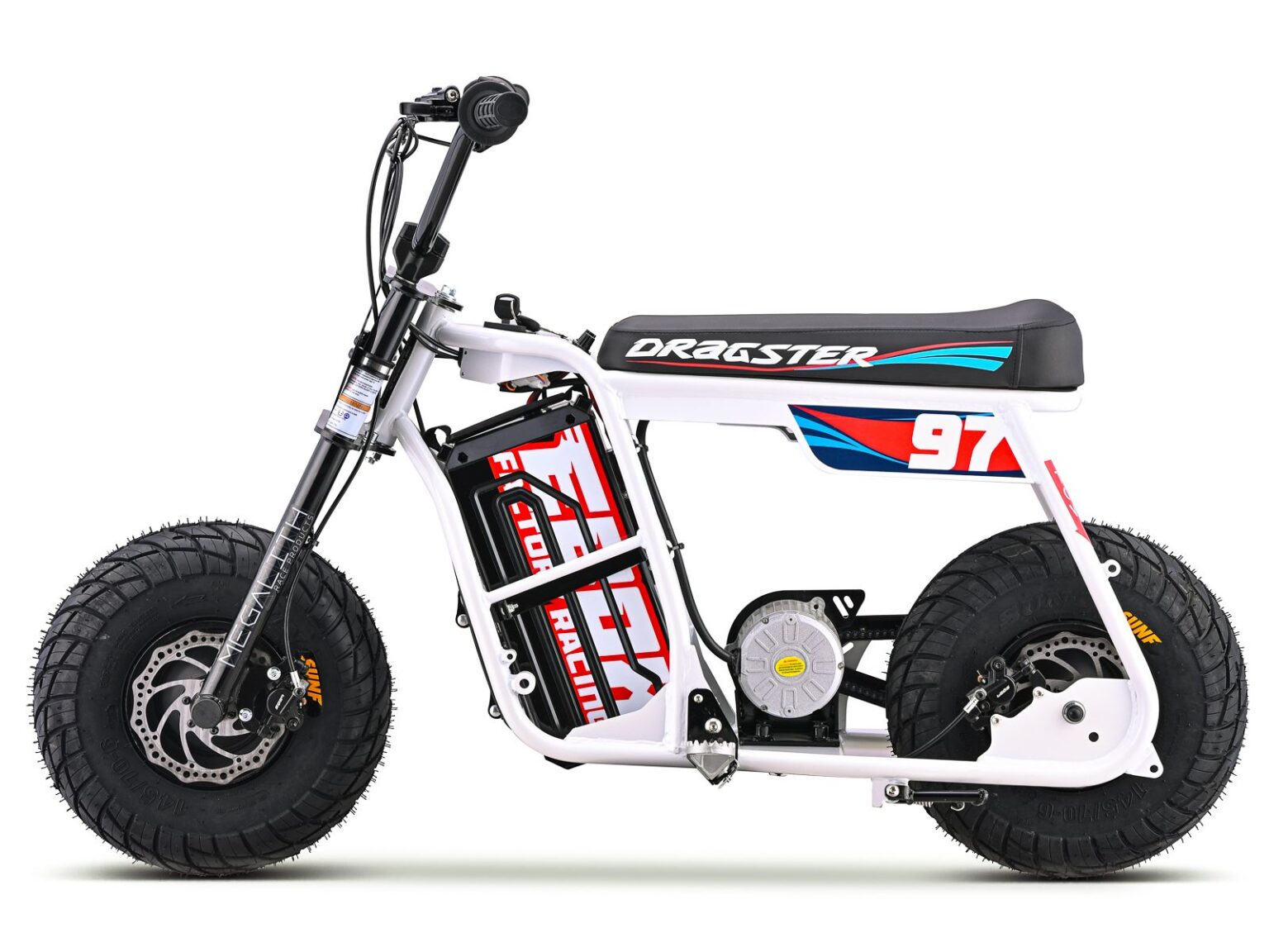 EBOX Dragster Electric Pit Bike – White SM
