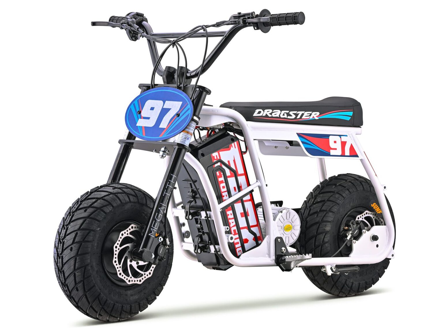 EBOX Dragster Electric Pit Bike – White SM