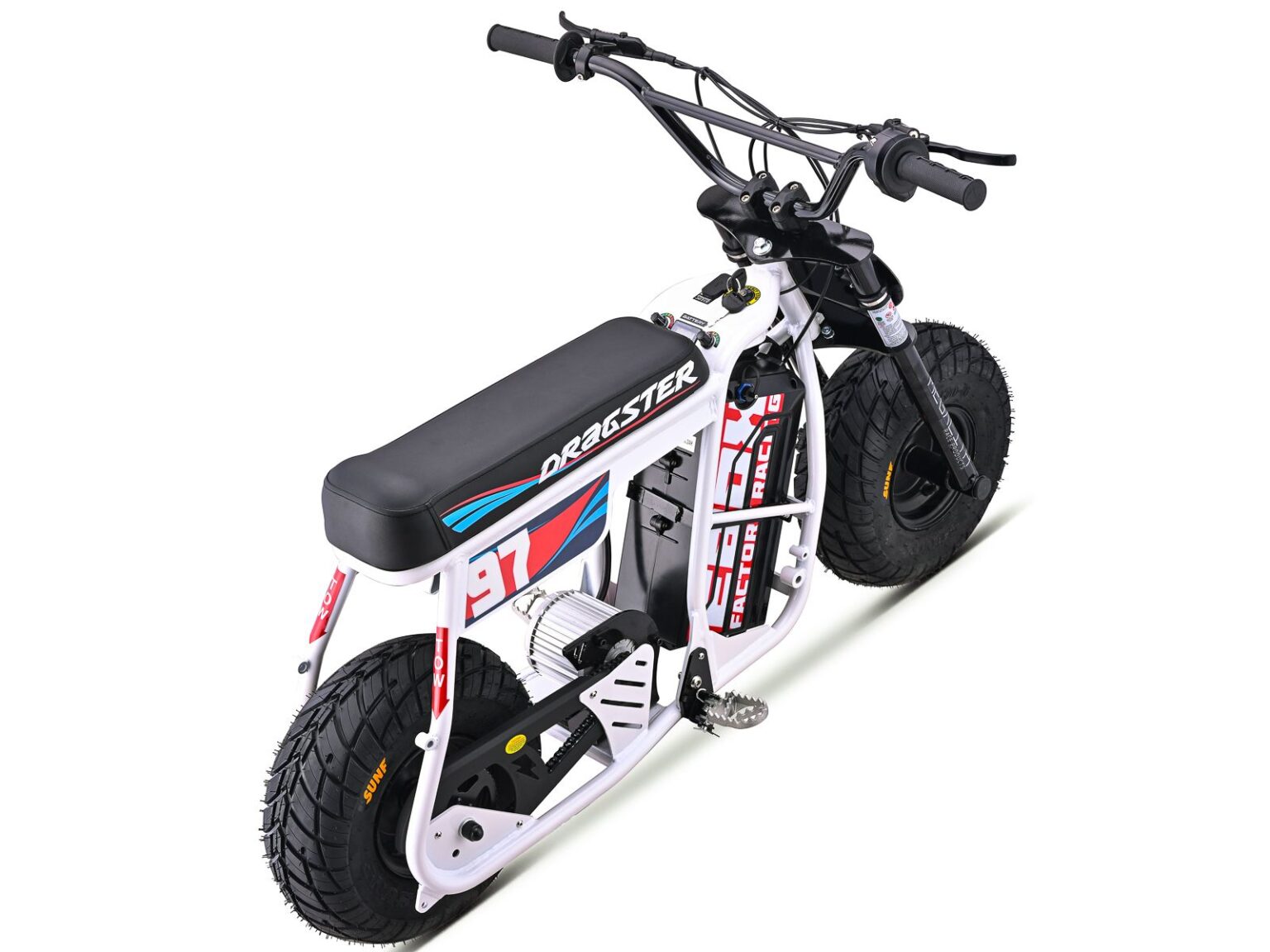 EBOX Dragster Electric Pit Bike – White SM
